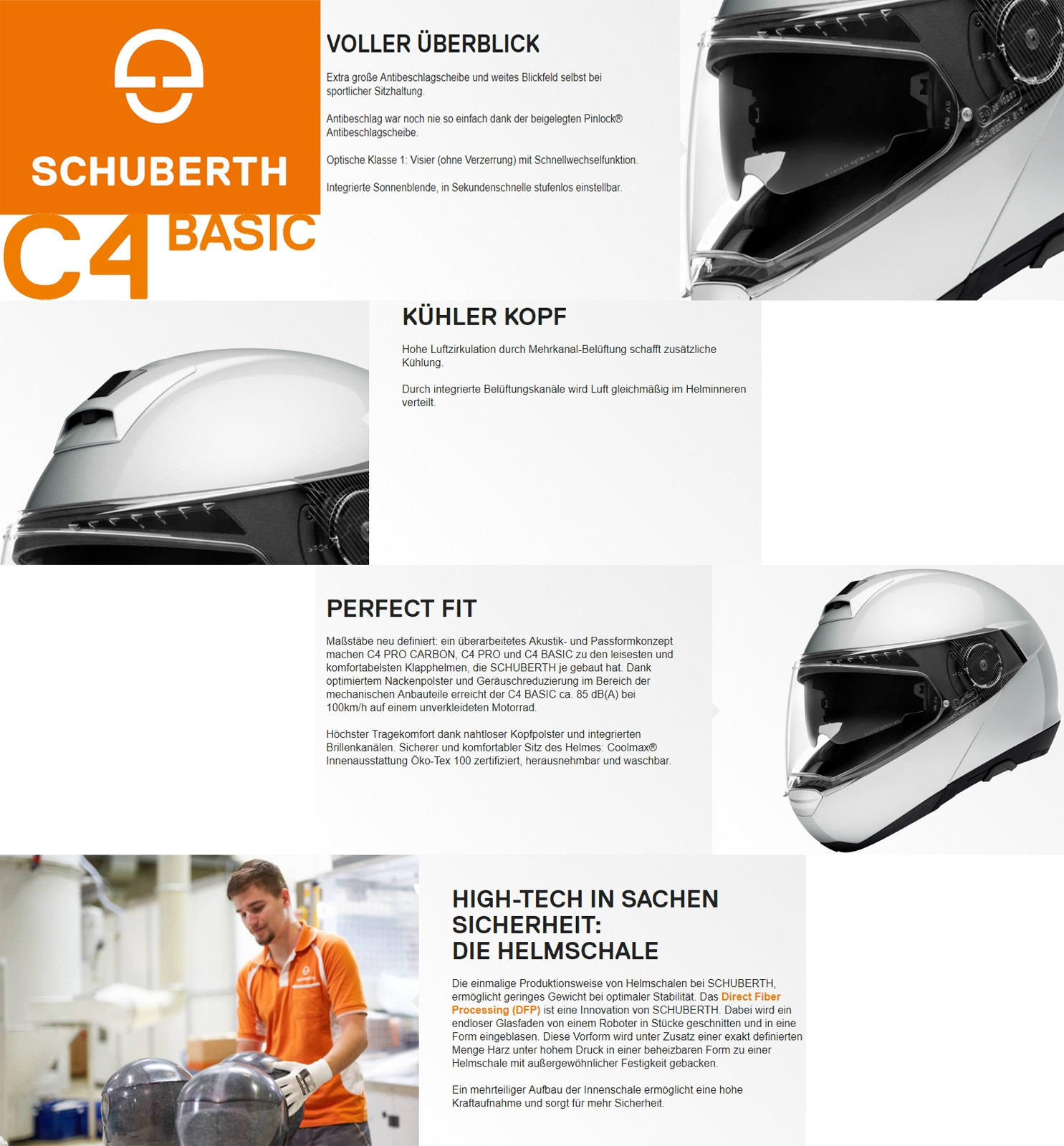 Schuberth Klapphelm C4 BASIC kaufen | Bikeroutfit.de
