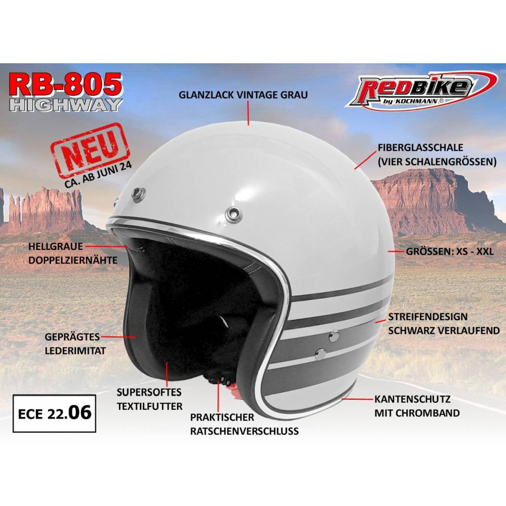 Redbike RB-805 Highway Jethelm kaufen | Bikeroutfit.de